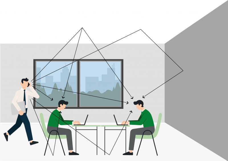 Het absorberen van geluid doet wonderen voor de akoestiek